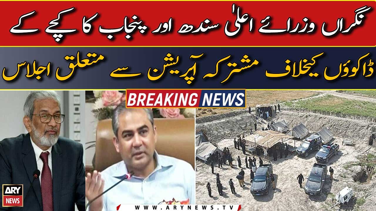 Sindh, Punjab interim CMs agree on joint operation against Katcha area ...