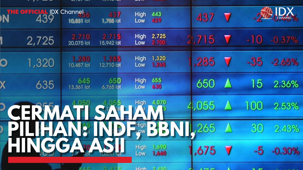 Cermati Saham Pilihan: INDF, BBNI, Hingga ASII - video Dailymotion