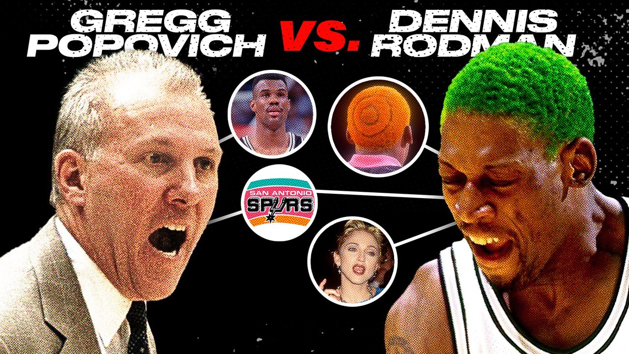 Dennis Rodman beefed with Gregg Popovich on the Spurs - video Dailymotion