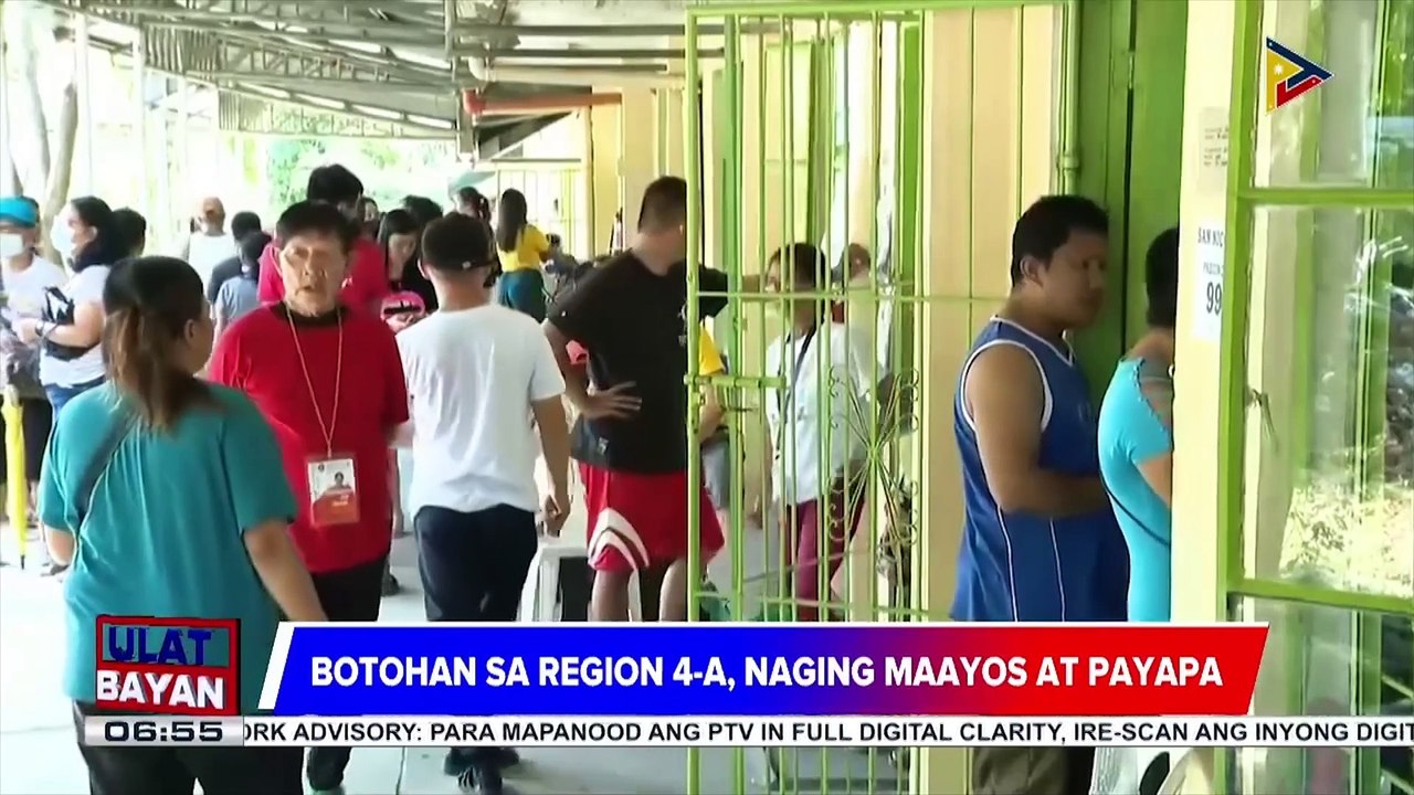 Botohan sa Region 4A, naging maayos at payapa - video Dailymotion