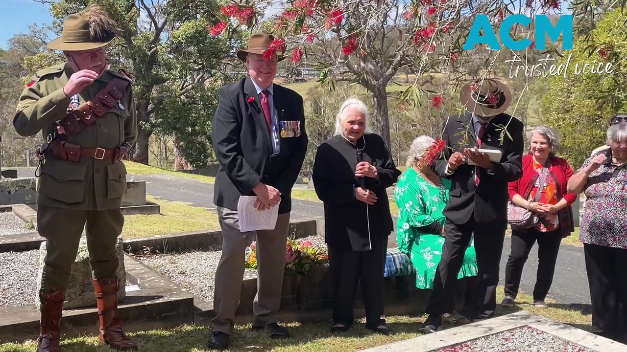 War grave dedication for David Mullett, 28-10-23, Bega District News ...