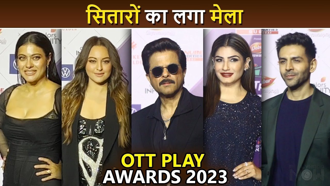 Star-Studded Evening Of OTT Play Awards 2023 Raveena Kajol Sonakshi ...