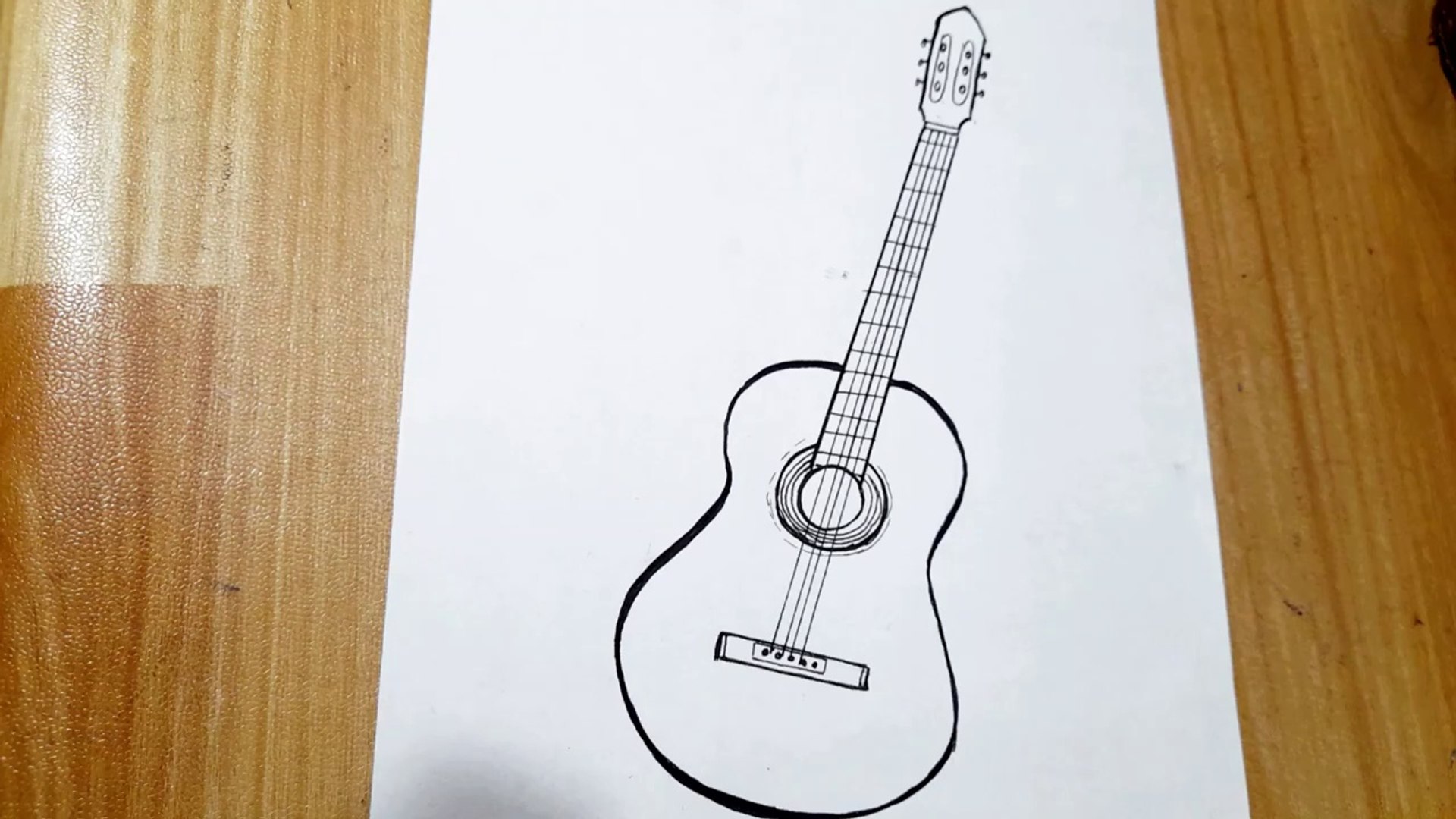 Easy Pencil Drawings Of Guitar