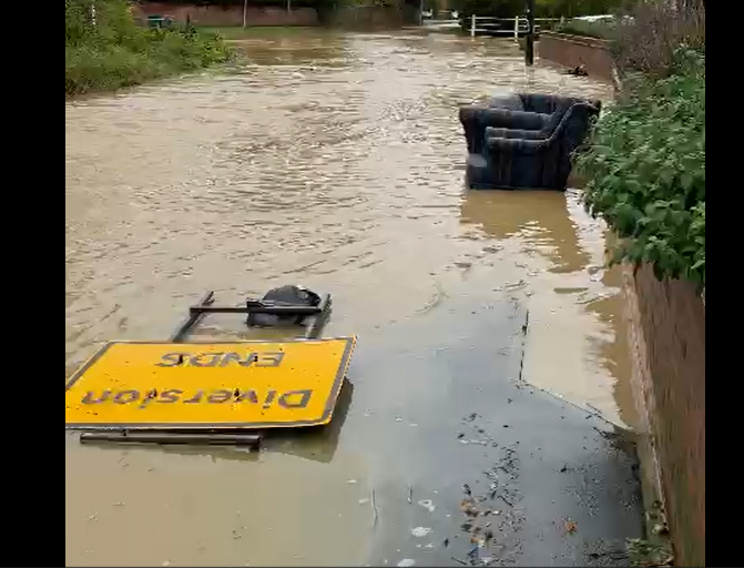 Debenham Flooding Vid Ciaran