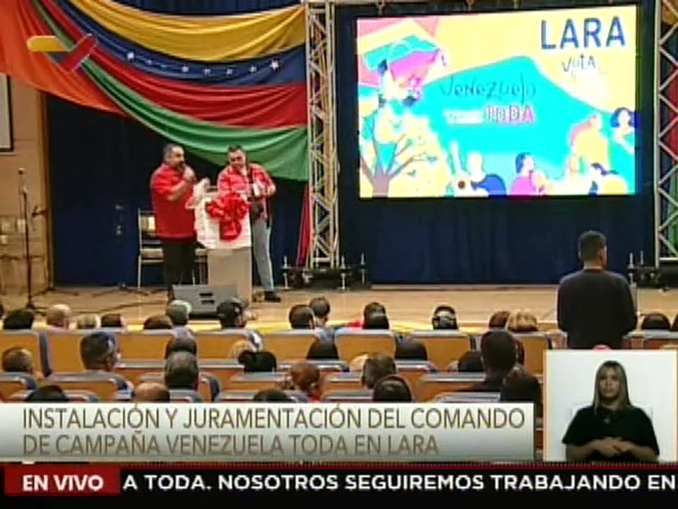Juramentan el Comando de Campaña “Venezuela Toda” del estado Lara para ...