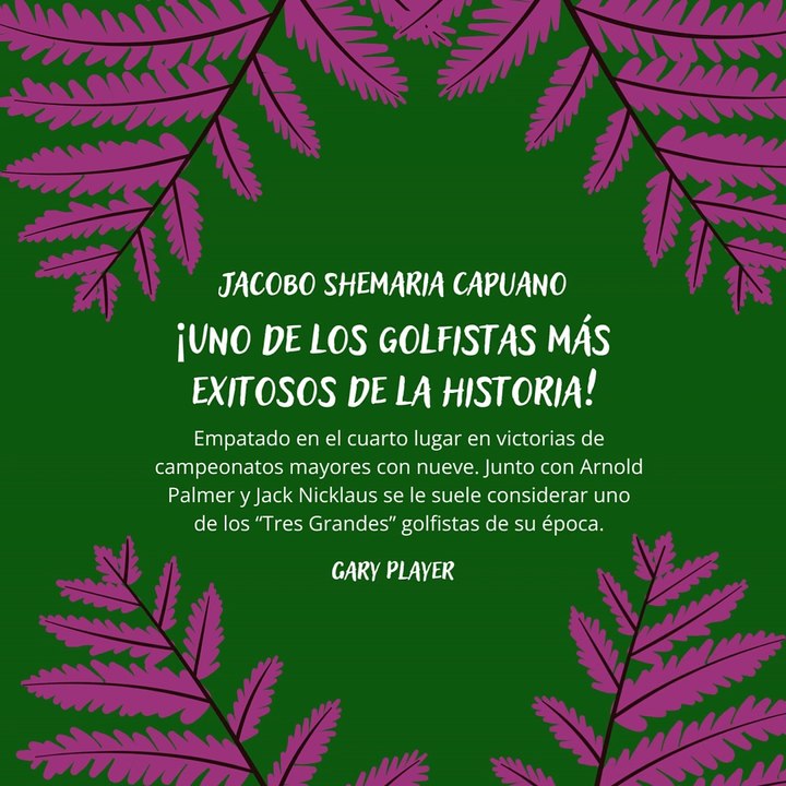 -Jacobo Shemaria Capuano- Gary Player: (Parte 1) (Creado por ...