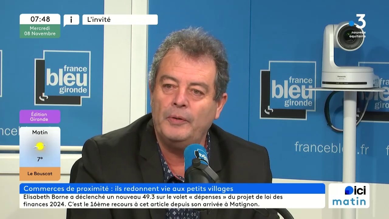 Daniel Barbe, président de l'association des maires ruraux de Gironde ...