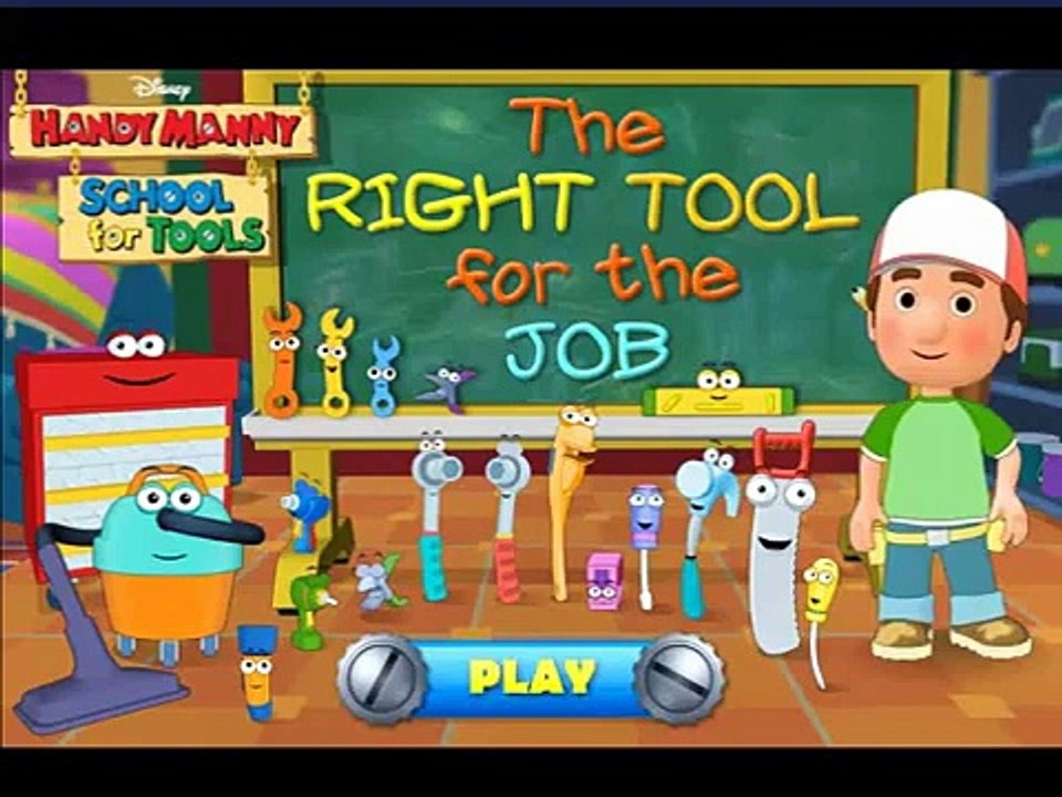 Disney Cartoon Game - HANDY MANNY - SCHOOL for TOOLS - The Right Tool ...