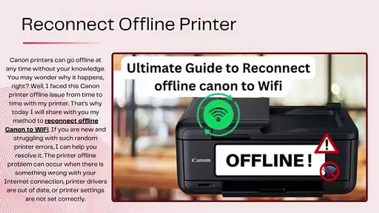 How to Reconnect Offline Canon to WiFi? [Ultimate Guide] - video ...