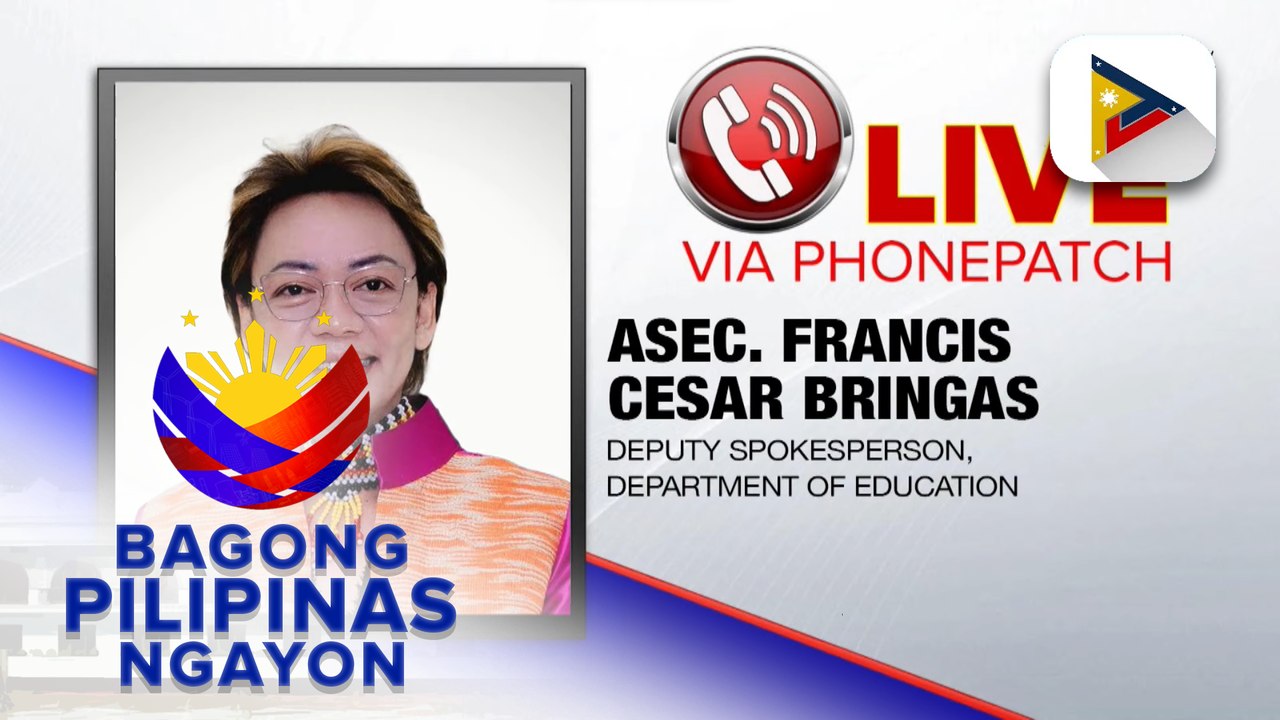 Panayam kay DepEd Asec. Francis Cesar Bringas - video Dailymotion