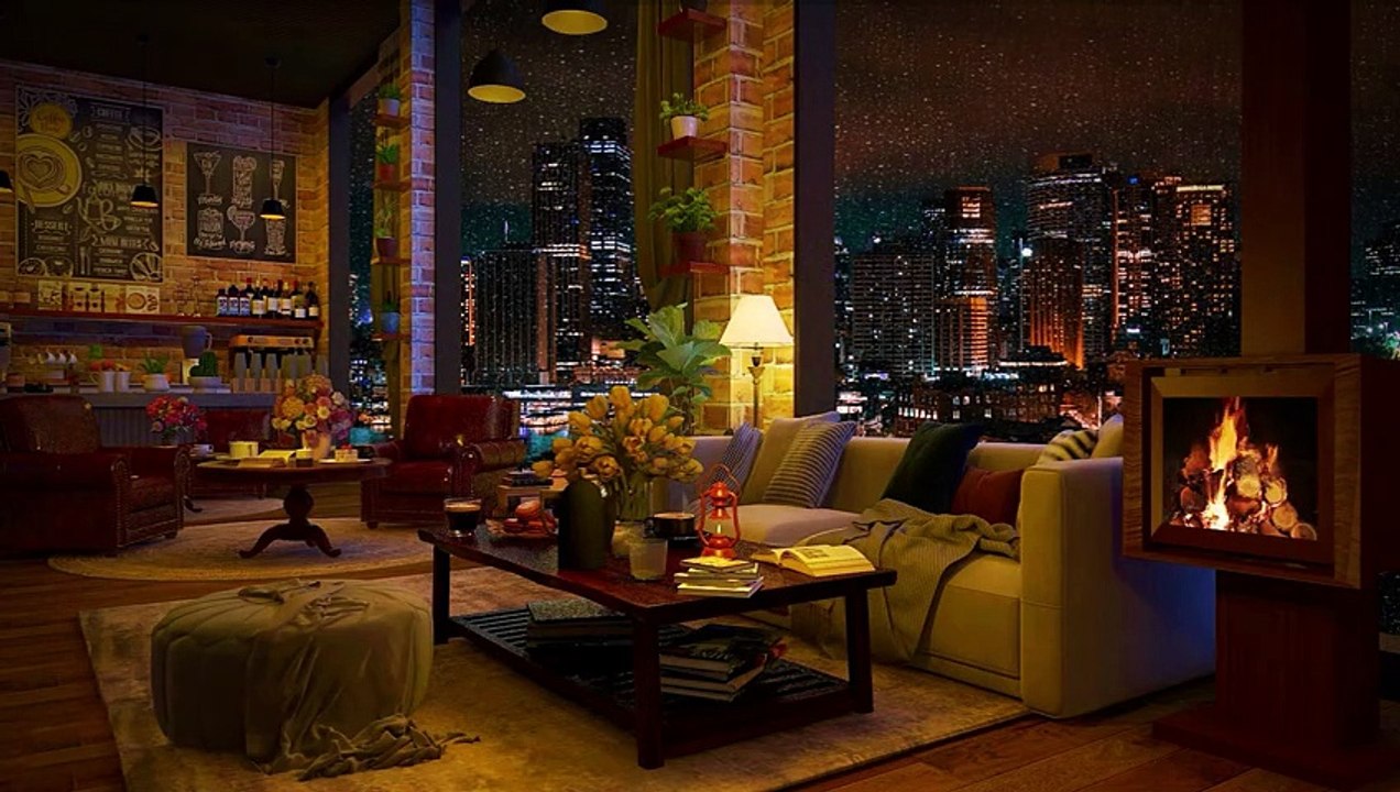 Peaceful Day at Cozy Coffee Shop Ambience ☕ Relaxing Jazz Instrumental ...