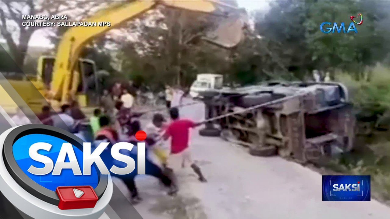 15 sugatan sa jeepney na nadisgrasya sa bangin sa Manabo, Abra | Saksi - video Dailymotion