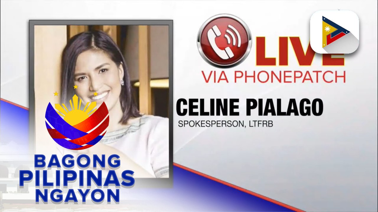 Panayam kay LTFRB Spokesperson Celine Pialago - video Dailymotion