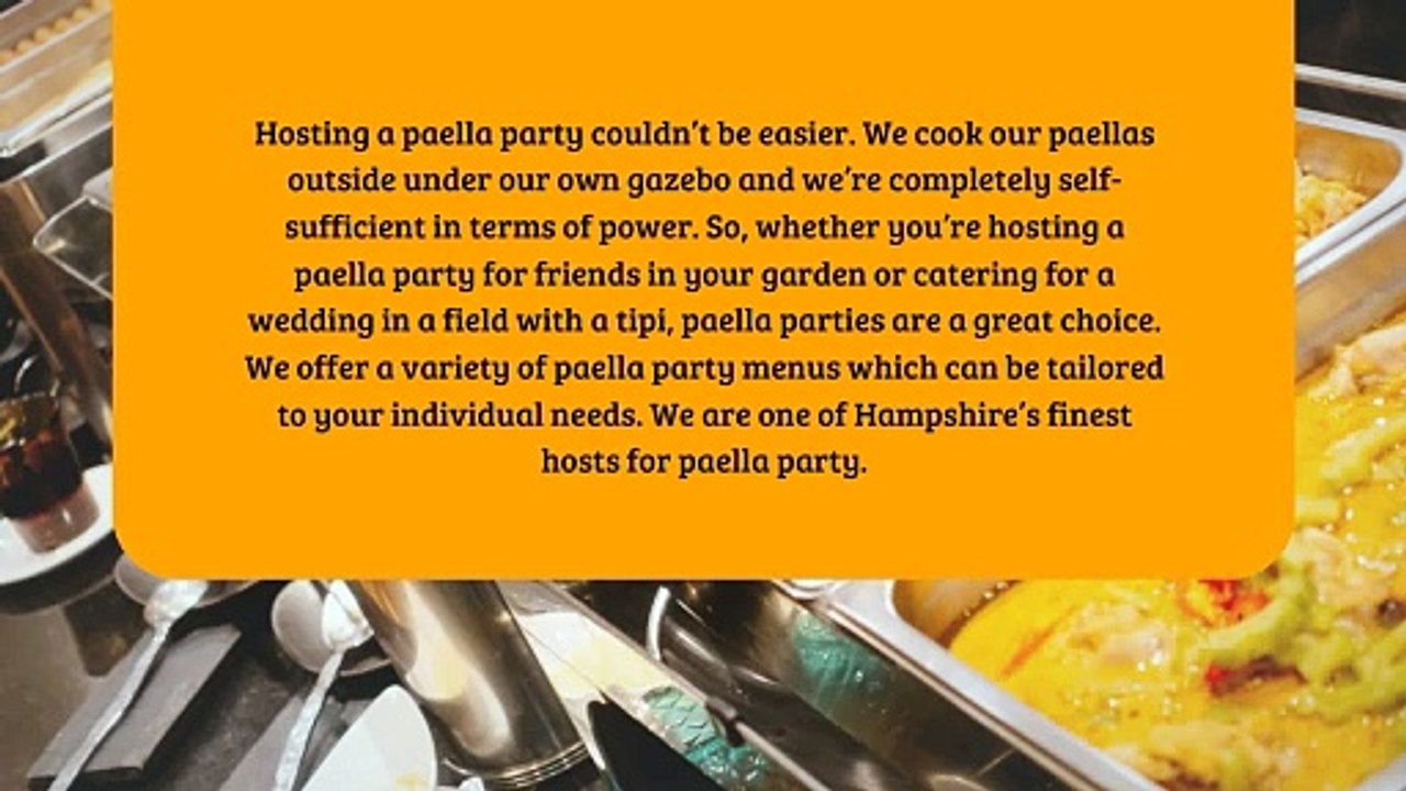 Paella Party – Tasty, Fun-Filled Spanish Experience - video Dailymotion