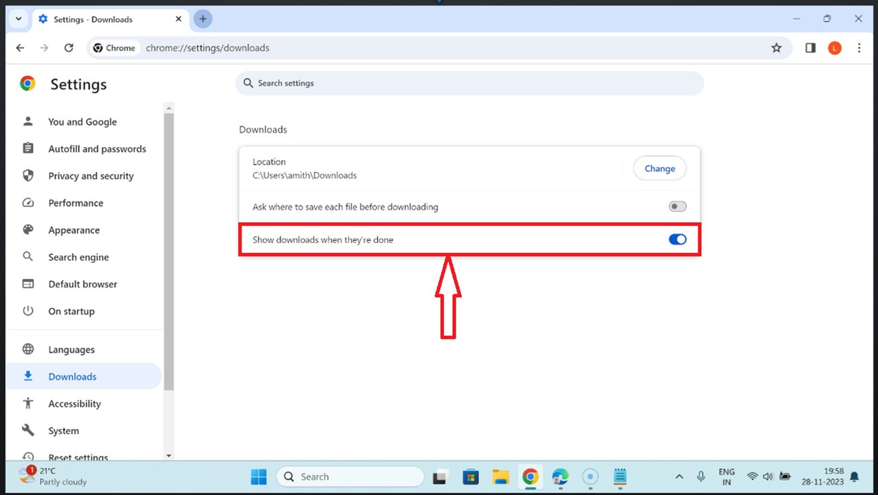 How to Enable 'Show Downloads when they're Done' in Google Chrome on ...