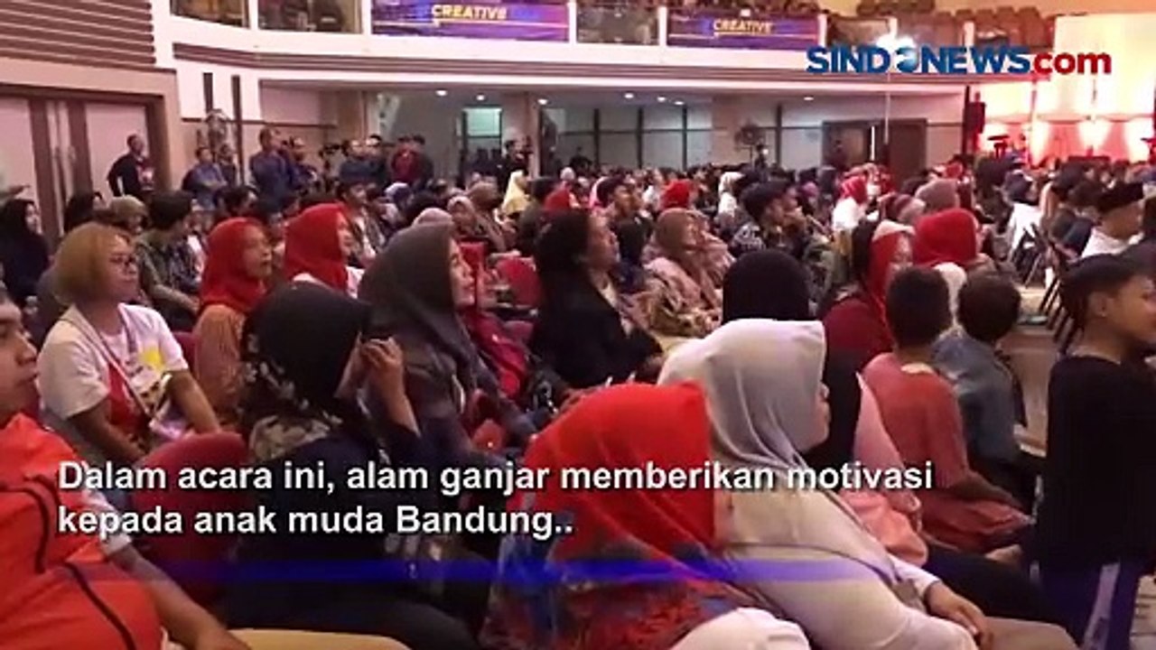 Alam Ganjar Beri Motivasi Anak Muda di Bandung, Berani Coba dan Berani ...