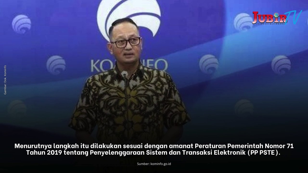 Kemenkominfo Buka Suara terkait Dugaan Kebocoran Data KPU - Video Dailymotion