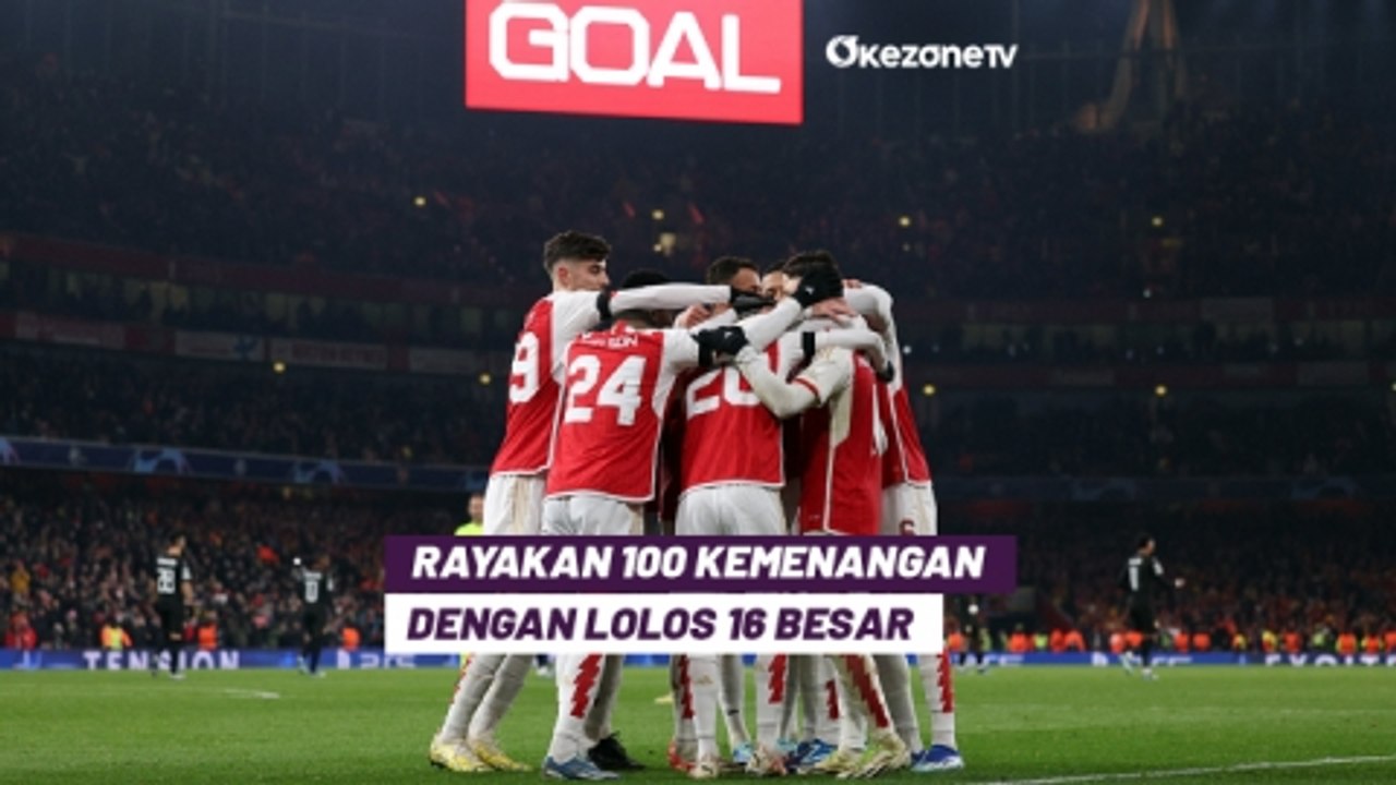 Bantai Lens Setengah Lusin Gol, Arsenal Lolos 16 Besar dan Rayakan Kemenangan ke-100 - video ...