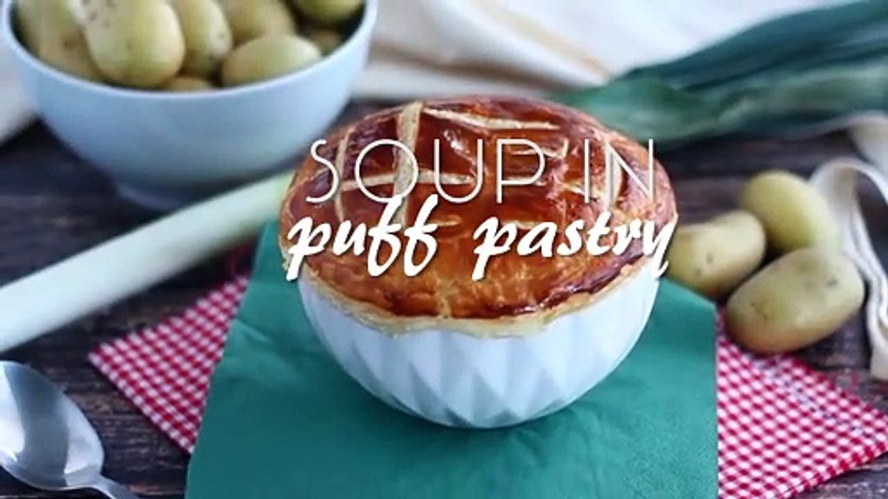 Soup in puff pastry - video Dailymotion