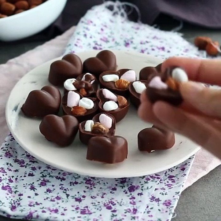 Chocolats aux marshmallows et aux noisettes - Vidéo Dailymotion