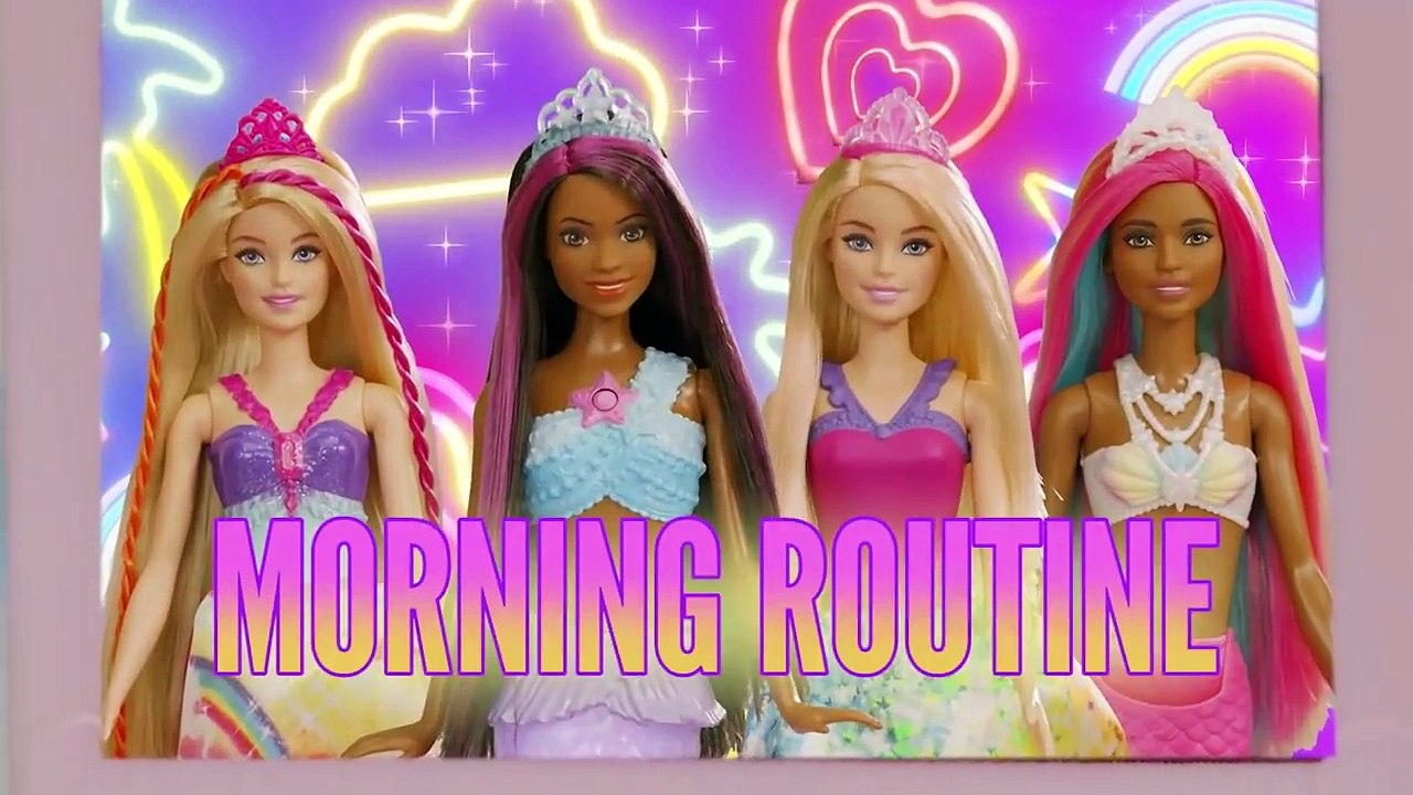 Mermaid & Princess Morning Routine...Cupcakes-! - Barbie #Dreamhouse ...