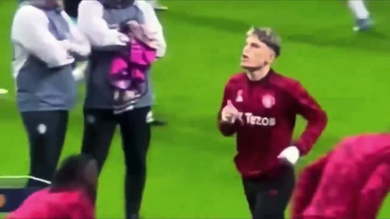 Garnacho copy Cristiano Ronaldo Goal Celebration vs Galatasaray - video ...