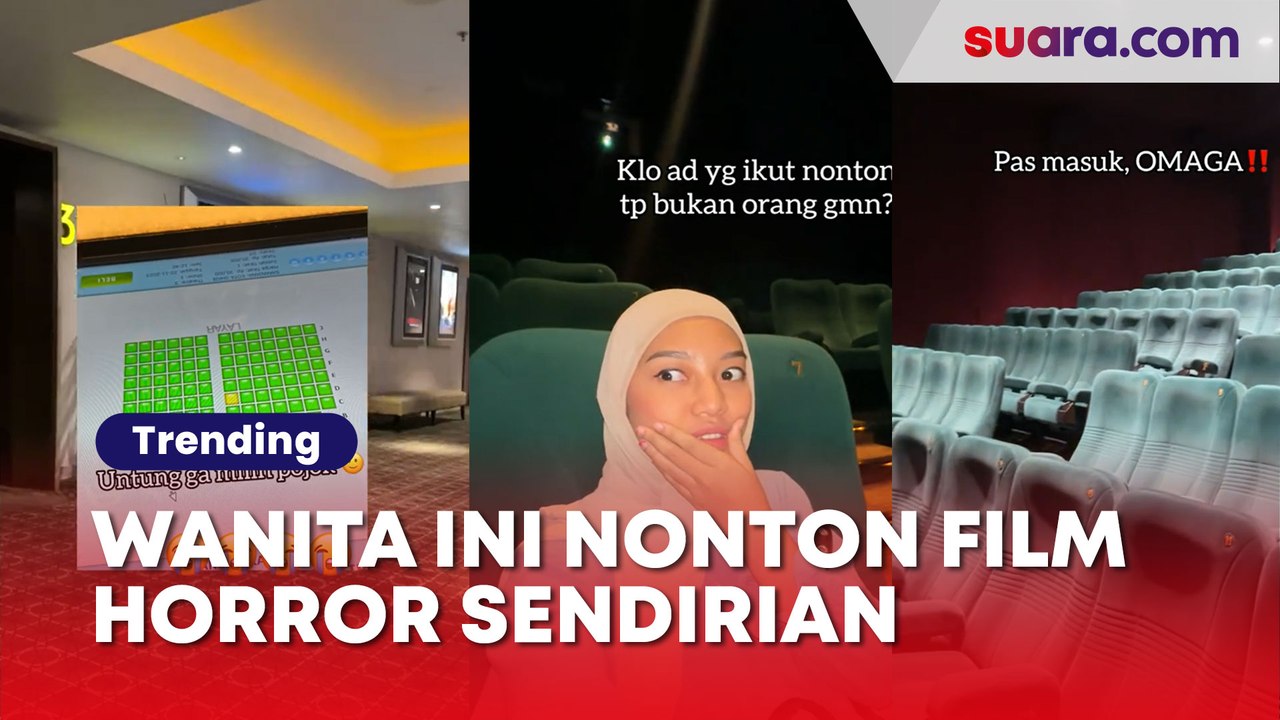 Wanita Ini Nonton Film Horror di Bioskop Sendirian, Pas Hantunya Muncul Malah Drakoran - Video ...
