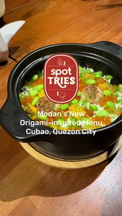 Modan's New Origami-Inspired Menu, Cubao, Quezon City - video Dailymotion