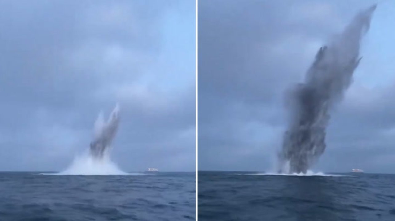 Deep-water bomb explodes underwater off Denmark coast after being ...