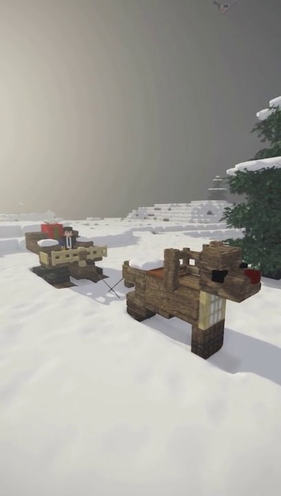 Minecraft - Reindeer with Sleigh #minecraft #shortsfeed - فيديو Dailymotion
