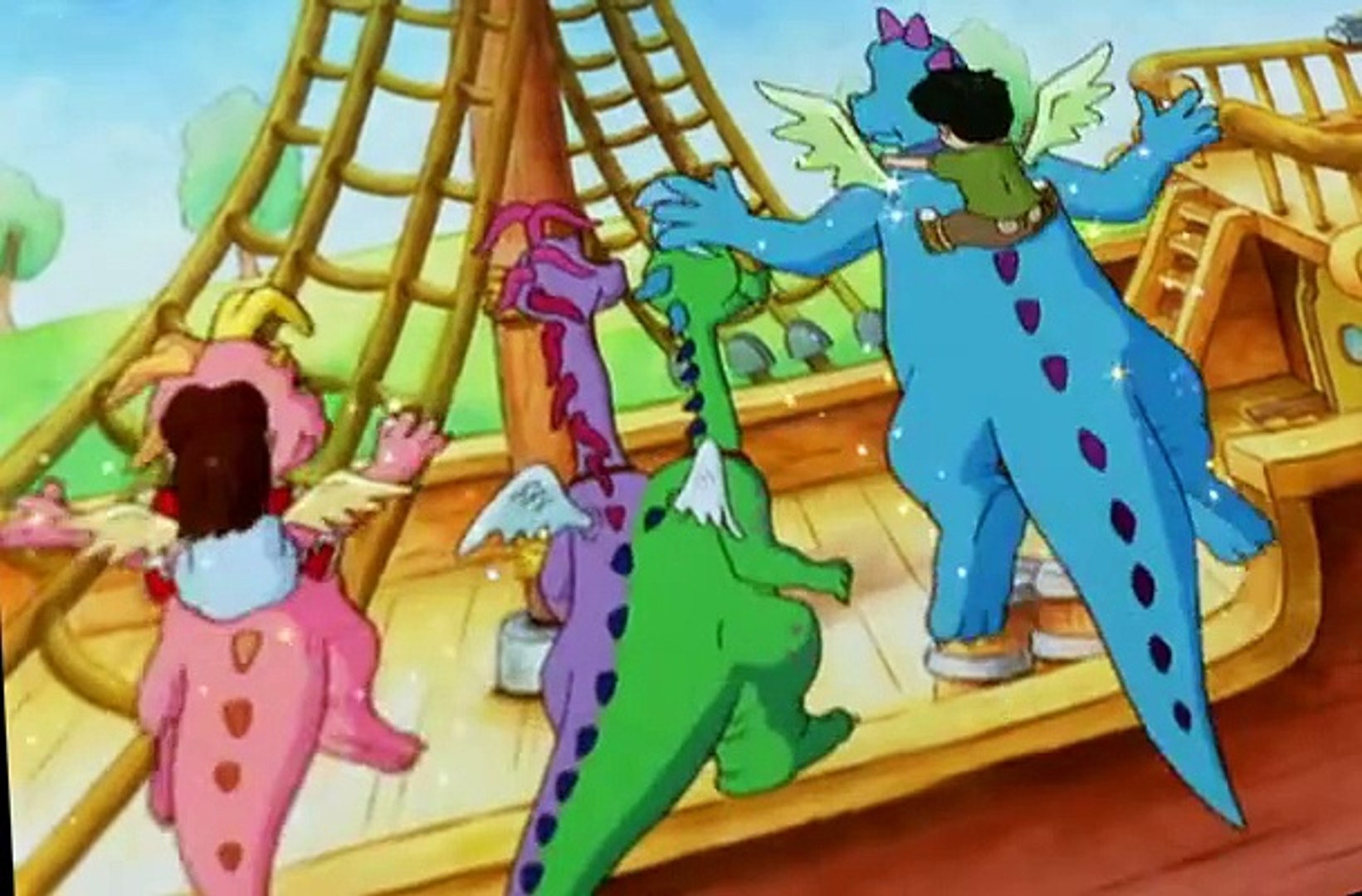 Dragon Tales Four Little Pigs Sticky Situation | Dragon Tales Wiki