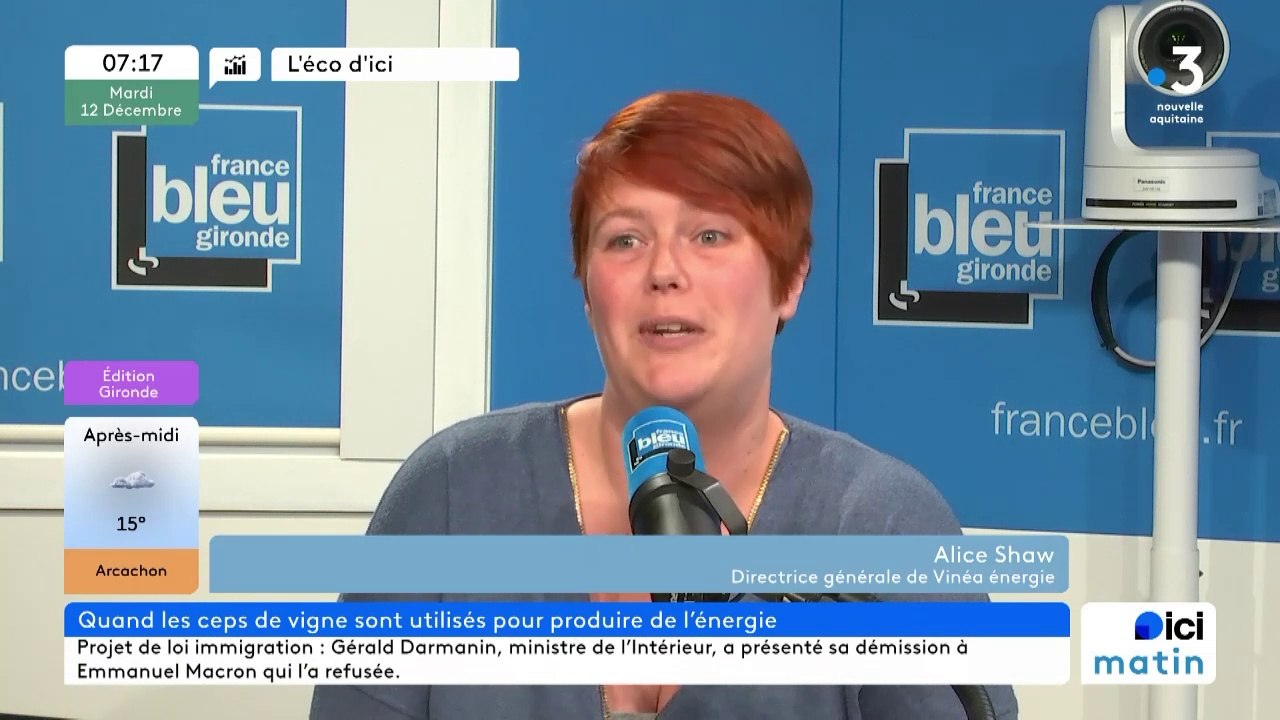 Alice Shaw , directrice générale de Vinea énergie - Vidéo Dailymotion