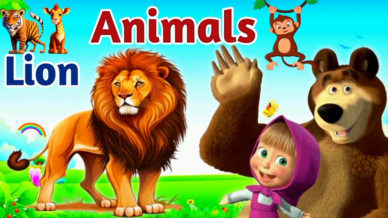 wild animals for kids | Animals name | Animal | Learn animals name for ...