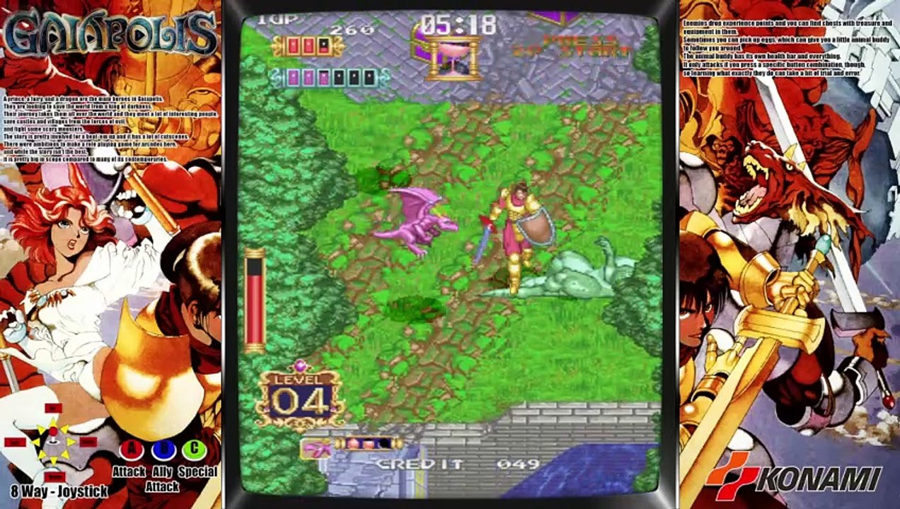 Gaiapolis (1993), a nice RPG game in arcade by Konami. - video Dailymotion