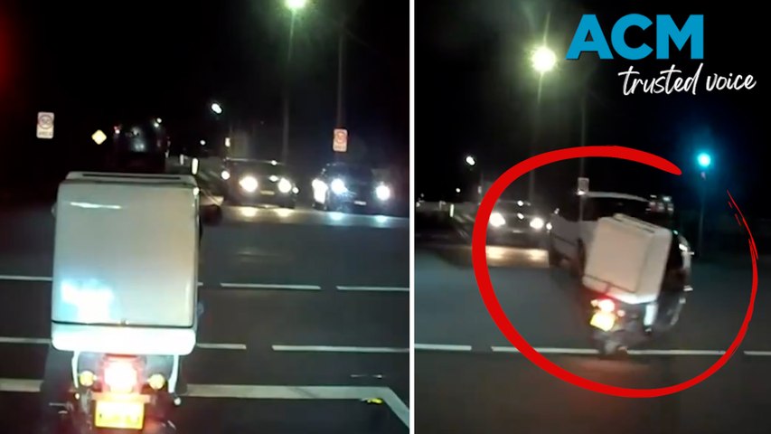 Dashcam captures shocking collision with pizza delivery driver | The ...