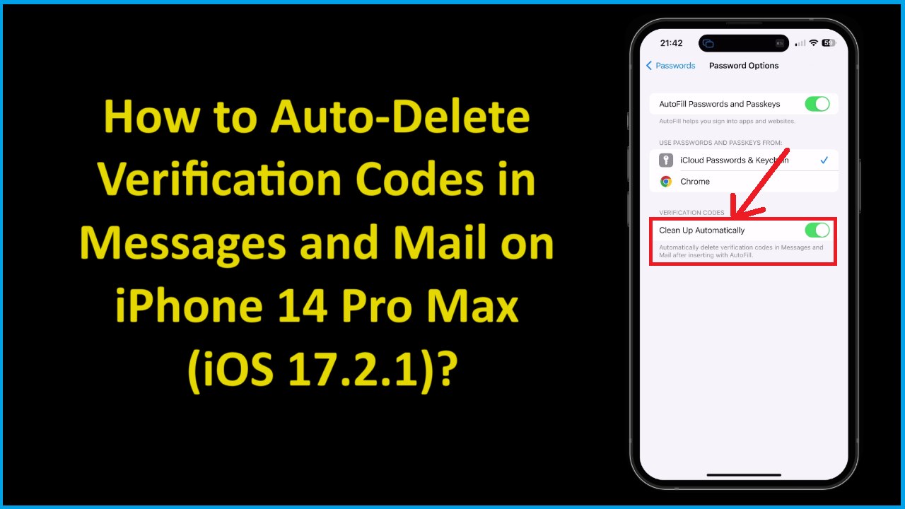How to Auto-Delete Verification Codes in Messages and Mail on iPhone 14 ...