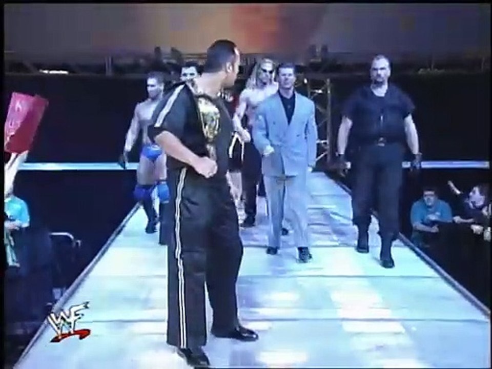 The Rock vs. Mankind (WWE Championship Match) (Raw, Jan. 4, 1999 ...