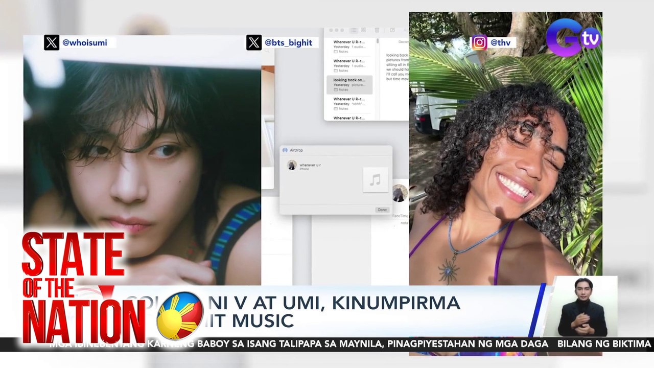 Collab ni V at Umi, kinumpirma ng BigHit Music | SONA - video Dailymotion
