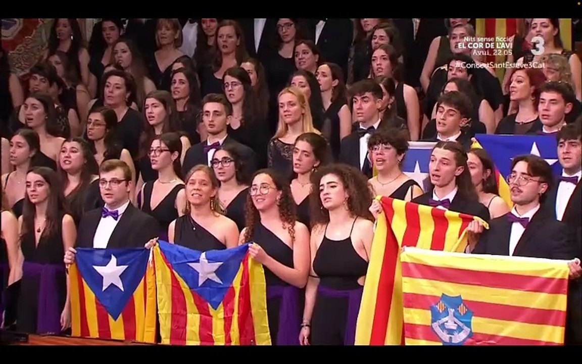 Estelades i crits d’independència al concert de Sant Esteve al Palau de ...