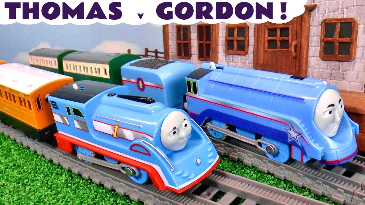 Thomas The Tank Engine versus Gordon Toy Train Story with the Funlings ...