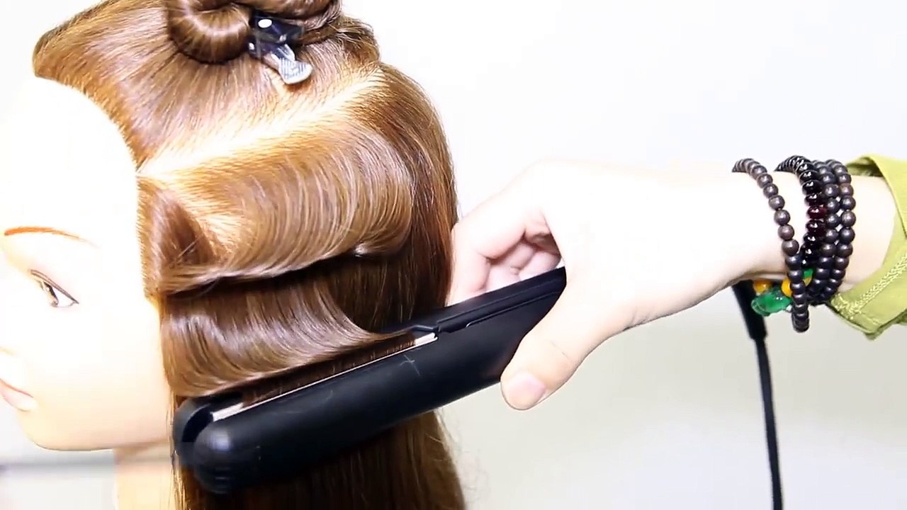 flat iron - marcel wave 핑거웨이브 매직드라이 - فيديو Dailymotion