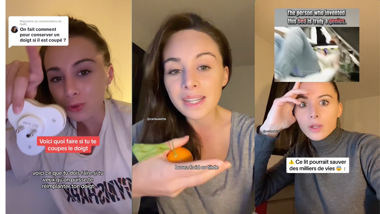 Carla Valette, la future généraliste star de TikTok, avec presque 3 ...