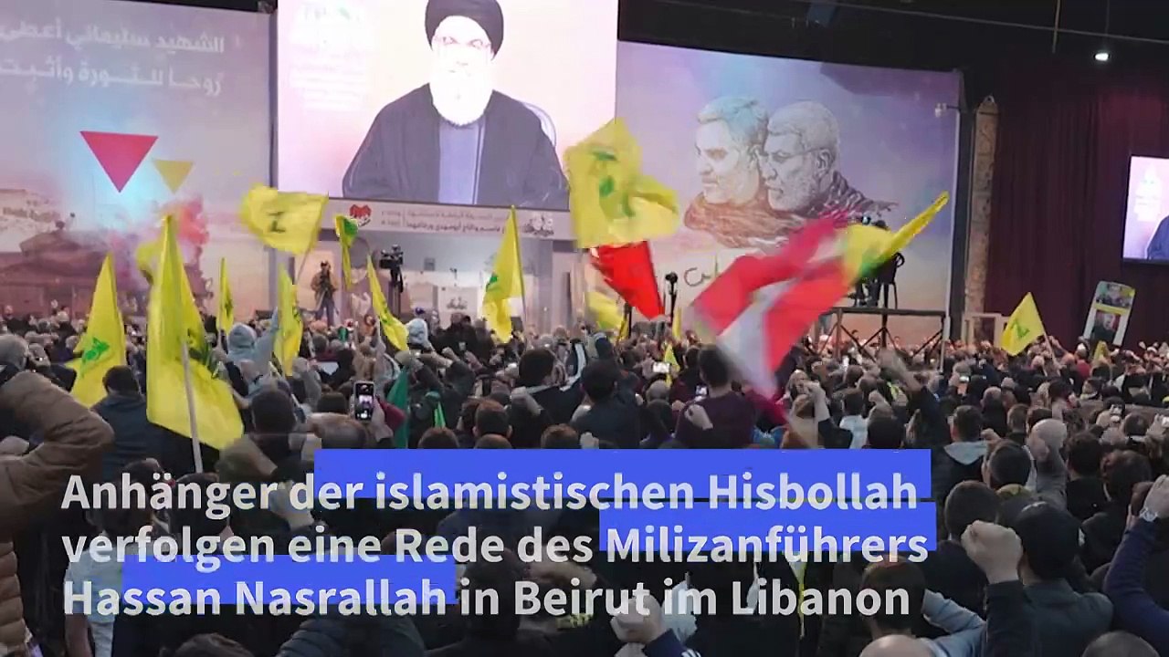 Hisbollah-Anführer warnt Israel vor Krieg gegen den Libanon - video ...