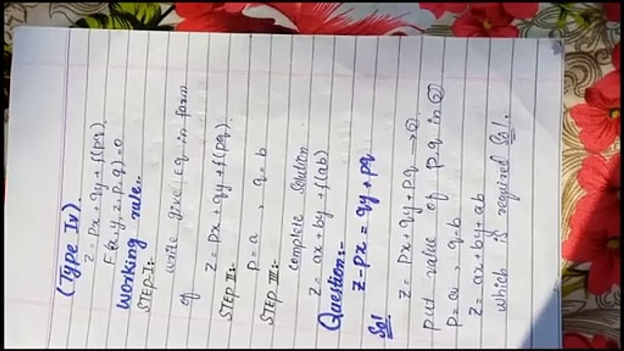 Solution_of_PDE_by_4_Standard_Form__Type-IV_(360p) - video Dailymotion