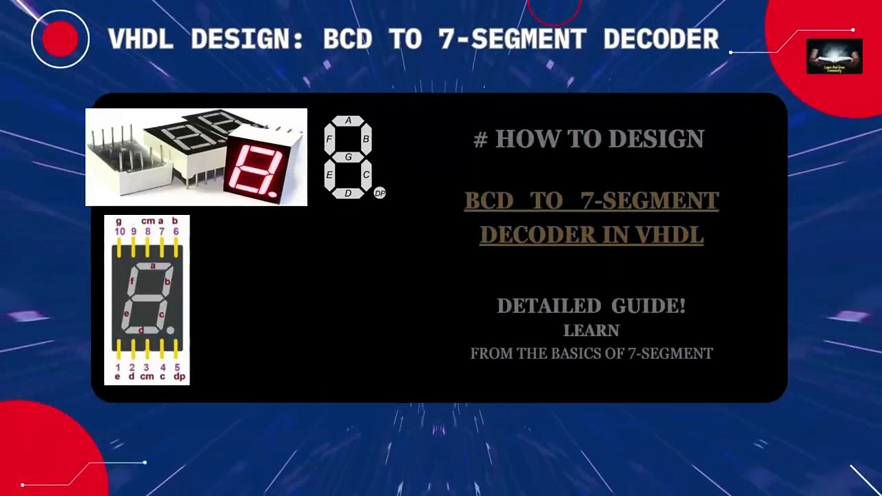 [in Hindi] | How to Design a 7-Segment Display Decoder in VHDL : Simple Steps for beginners ...