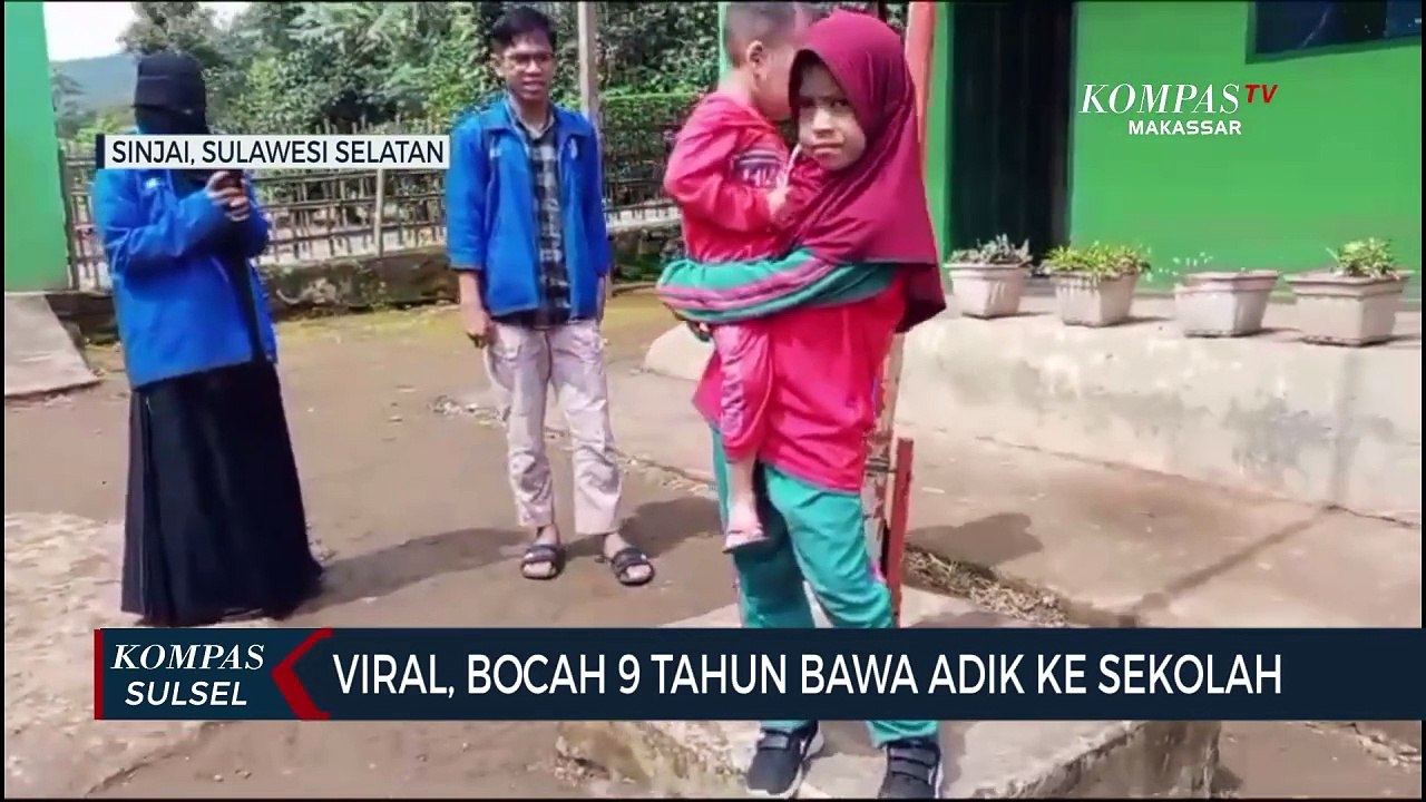 Viral, Bocah 9 Tahun Bawa Adik Ke Sekolah - Video Dailymotion