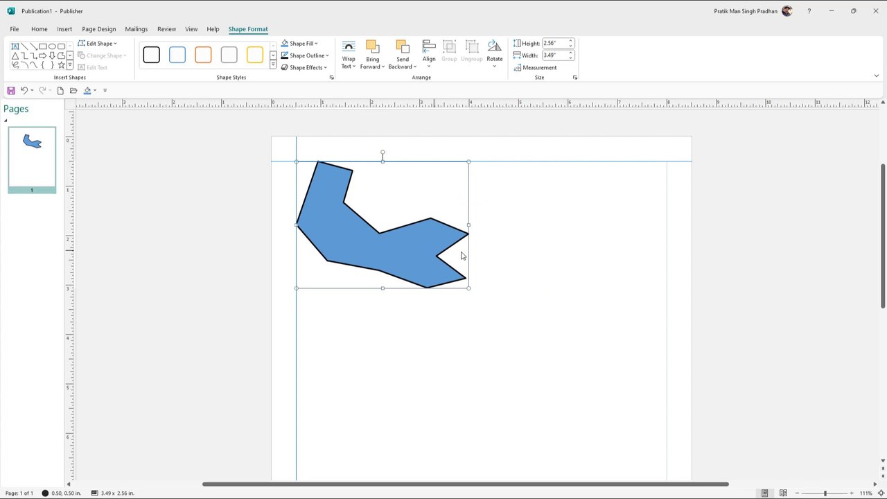 Microsoft Publisher Section 29 Adjusting Shapes by Editing Points ...