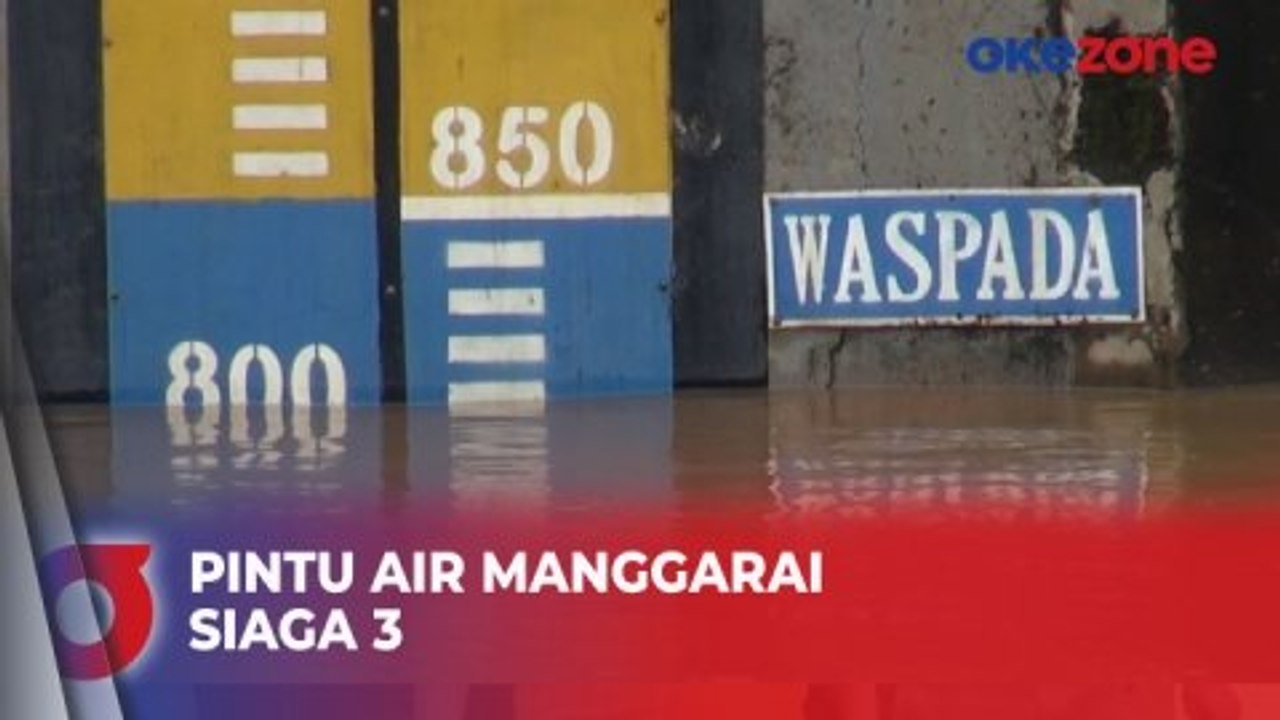 Sampah Menggunung, Pintu Air Manggarai Siaga 3 Usai Hujan Sejak Malam - video Dailymotion