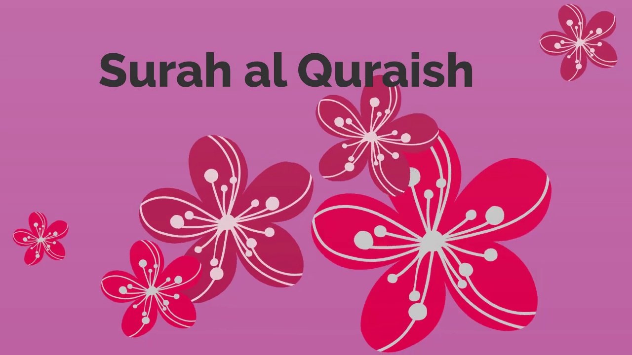Qiraat of surah al quraish /animated video/surah al quraish with ...