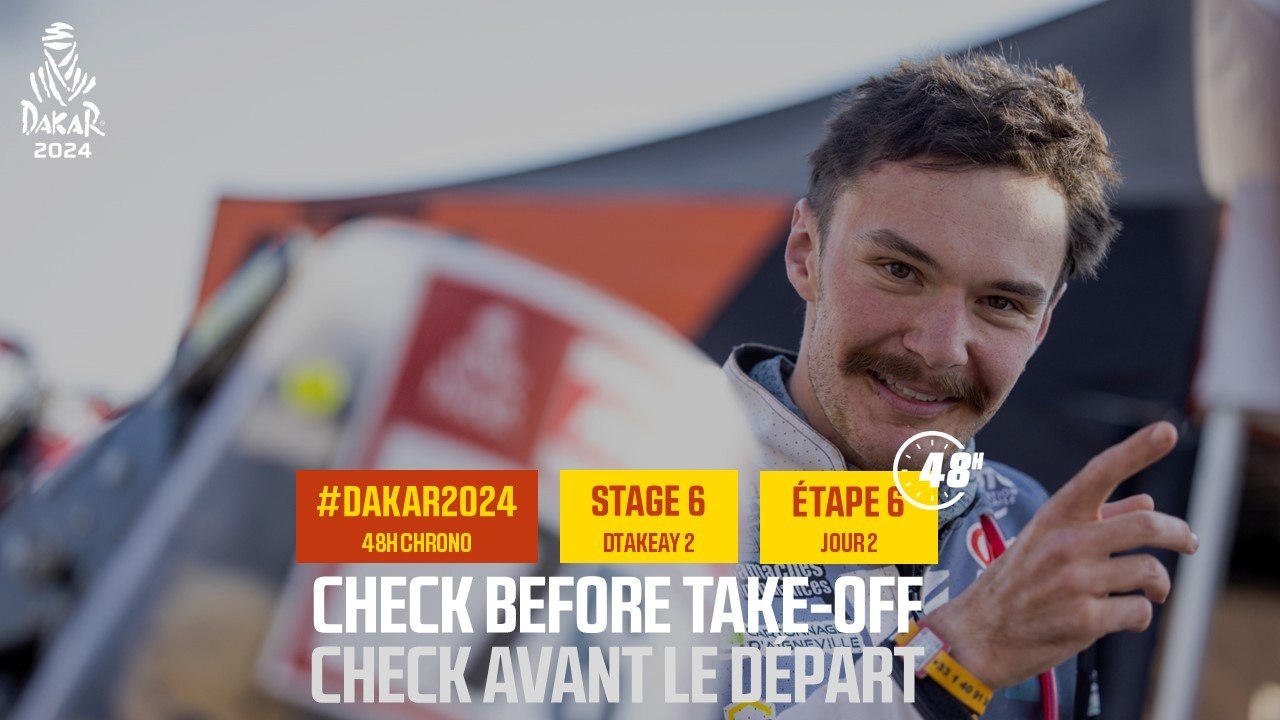 Check before take-off - Stage 6 - #Dakar2024 - Vidéo Dailymotion